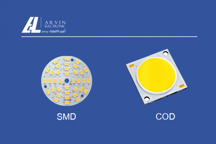 SMD LED چیست ؛ COB LED چیست ؟ تفاوت SMD و COD – آروین الکترونیک